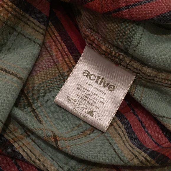 Active USA | Shirts | Blue Plaid Active Button Up | Poshmark